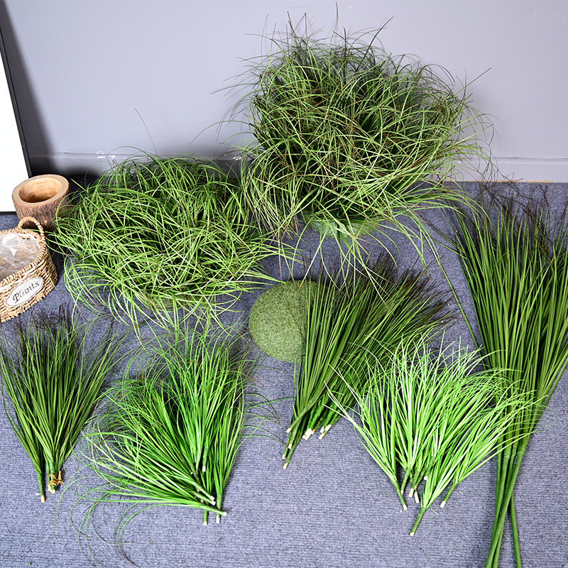 Simulation Small Grass Duo Fake Grass Potted Plant Ground Landscaping ...