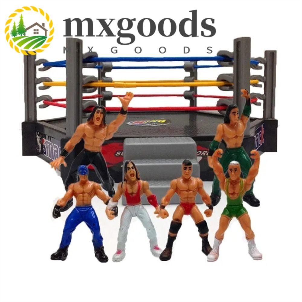 MXGOODS Wrestling Toys, Fighting Station Arena Cage Wrestling Figure, Boys and Girls Wrestler ...