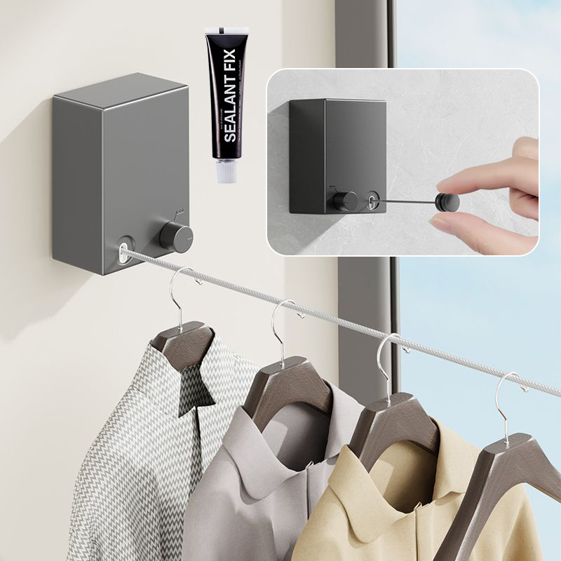 Telescopic Invisible Clothesline Stainless Steel Wire/Balcony Clothes ...