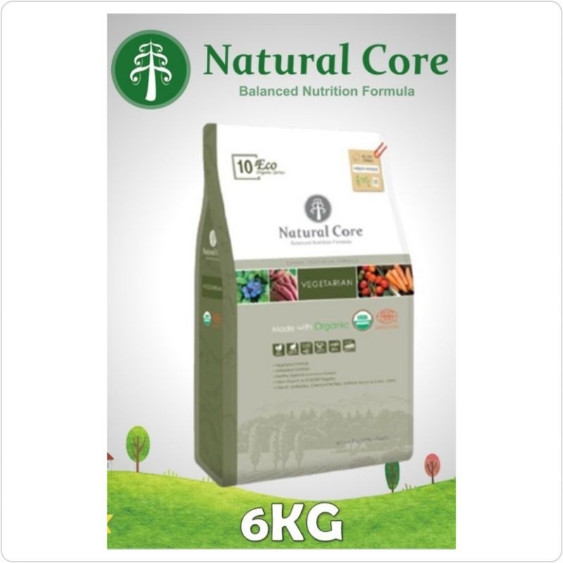 Natural Core Organic Dog Food Vegetarian 6kg (Exp.date: 7/2025 ...
