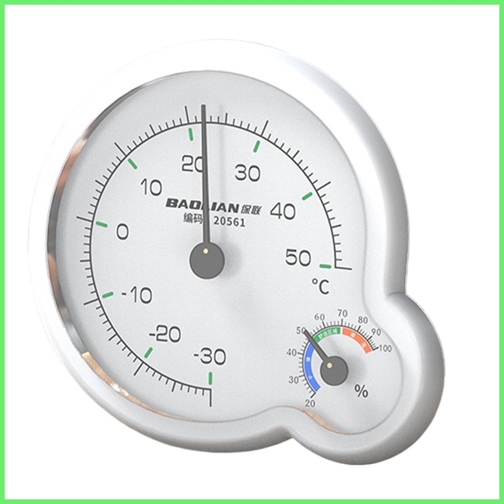 Temperature Humidity Sensor Double Dial Analog Thermograph Hygrometer ...