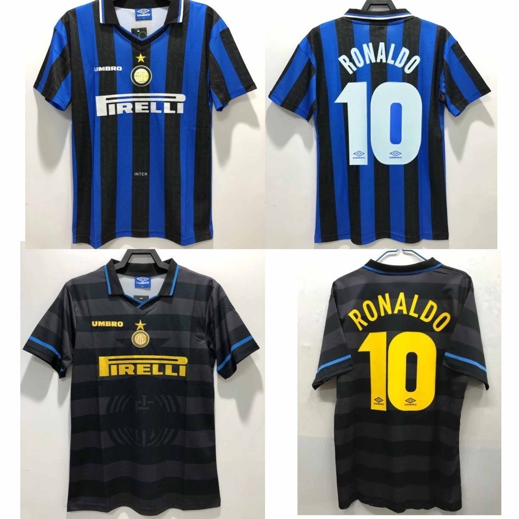 19997-98 retro Inter Milan football shirt Home and Away Soccer Jersey ...