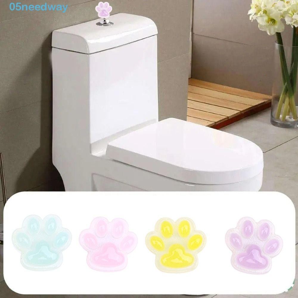 NEEDWAY Luminous Toilet Press, Cute Cat Paw Toilet Button, Auxiliary ...