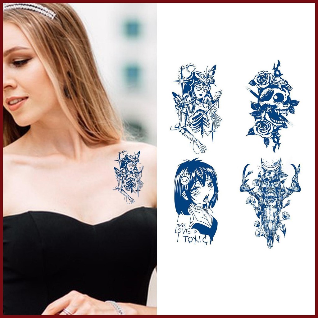 Upper Arm Stickers Realistic Semi-Permanent Arm Stickers Skin-Friendly ...