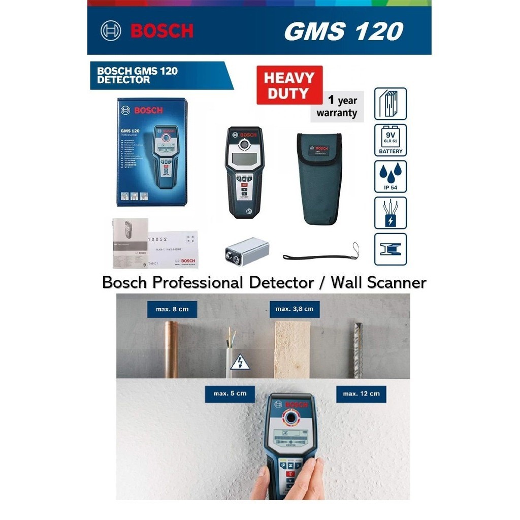 Bosch GMS 120 Professional Scanner Detector | Shopee Malaysia