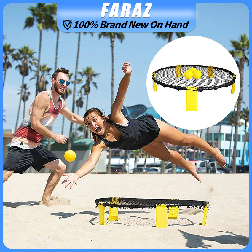 Mini Beach Volleyball Spike Ball Game Set Outdoor Team Sports Beach ...