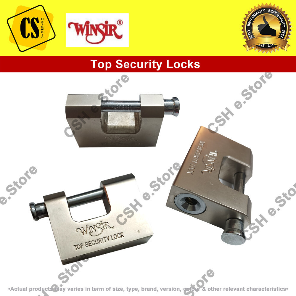 Winsir Top Security Locks 60MM Padlocks D-Model Anti-D Type Cut Shackle ...