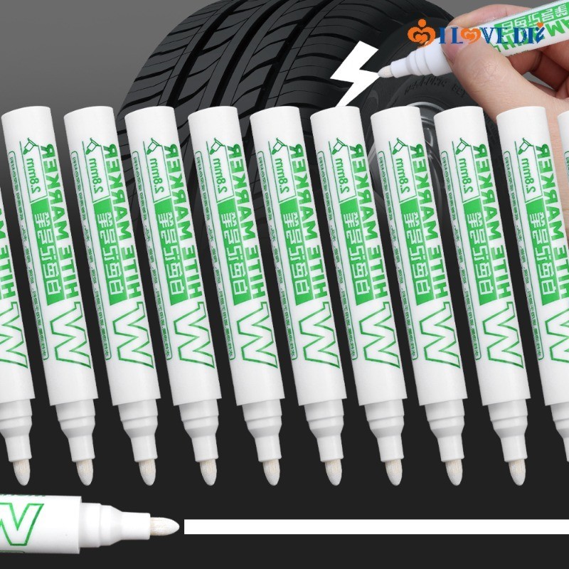 Long Lasting Quick-drying White Marker Pen Waterproof Permanent Oily ...