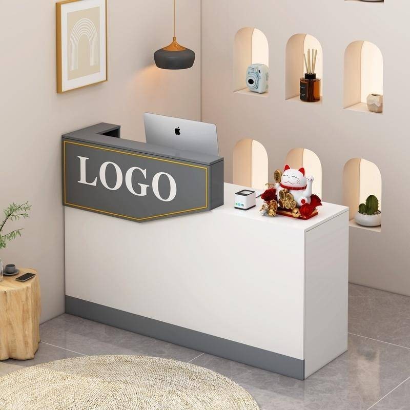 Cashier Table with Drawers, Cashier Counter Corner, Beauty Salon ...