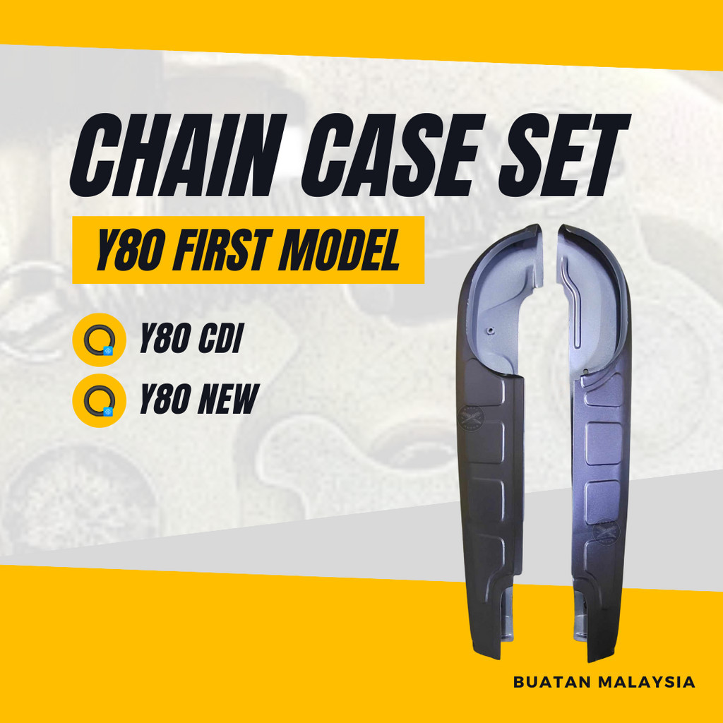CHAIN CASE SET Y80 - Y80 NEW Y80 CDI FIRST MODEL CASING PETI RANTAI CHAIN COVER COMPLETE PENUTUP ...