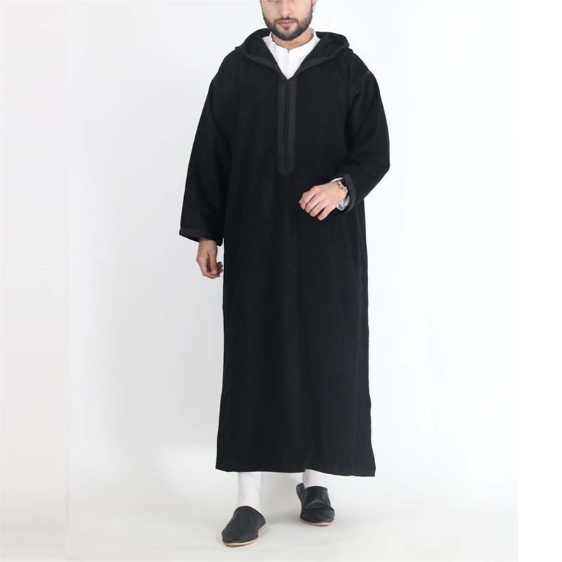 Mens Muslim Middle Eastern Islamic Arabic Clothing Hooded Shirt ...