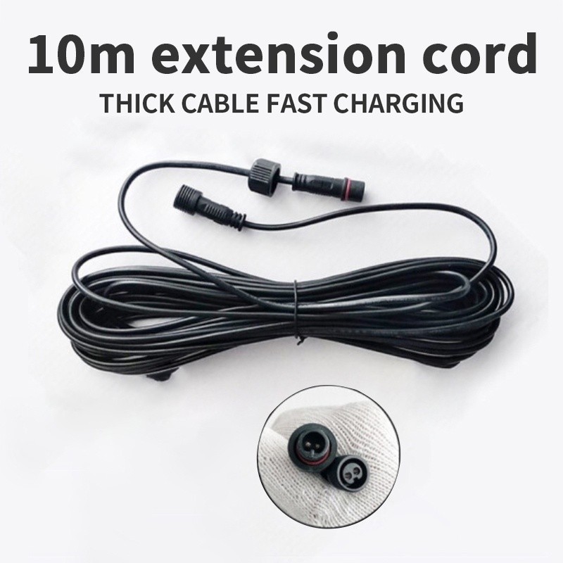 Solar Light Extension Cable 10 Meters Power Cord Solar Powered ...
