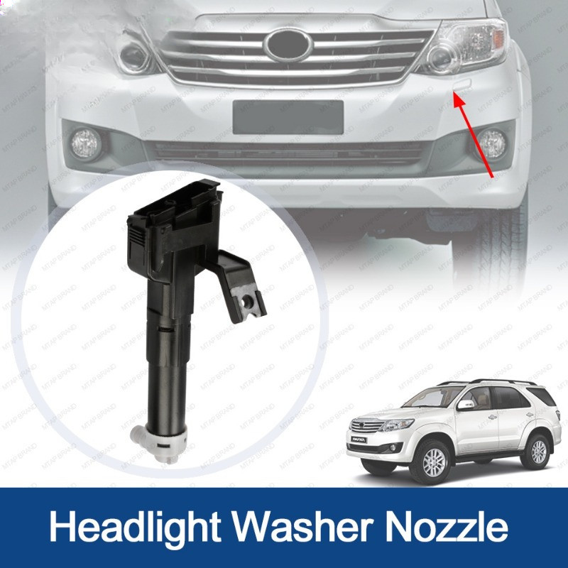 Headlight Washer Nozzle For TOYOTA Fortuner 2011-2015 KUN60 Headlamp ...