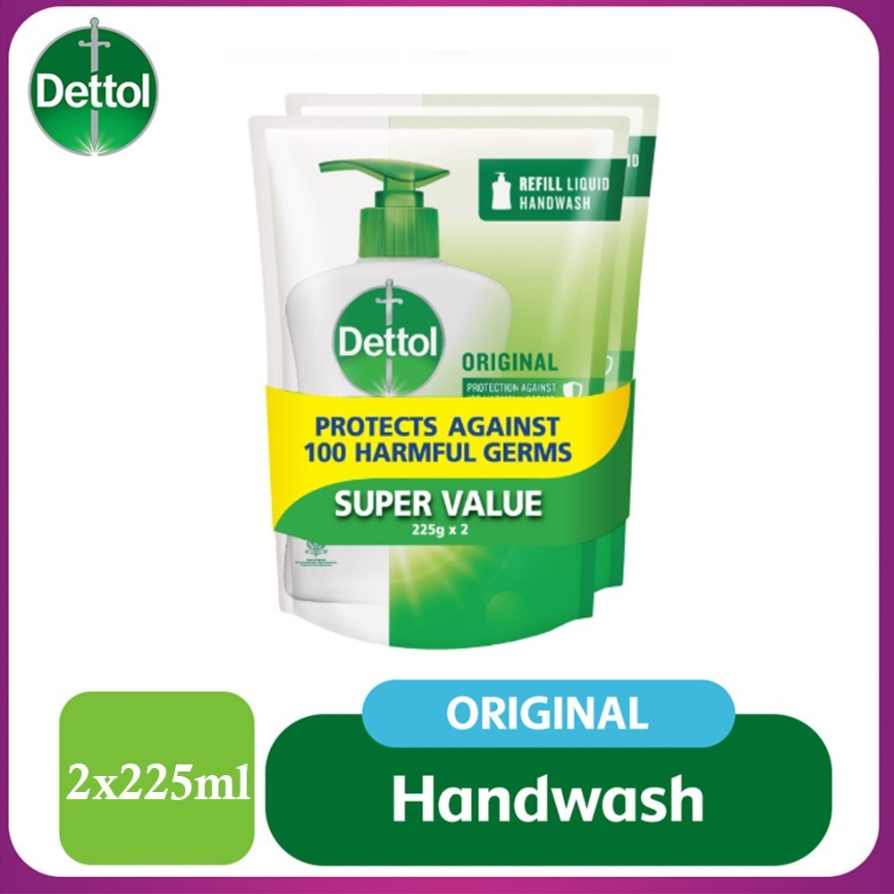 Dettol Handwash Refill Pack Original ( 225g x2 ) | Shopee Malaysia