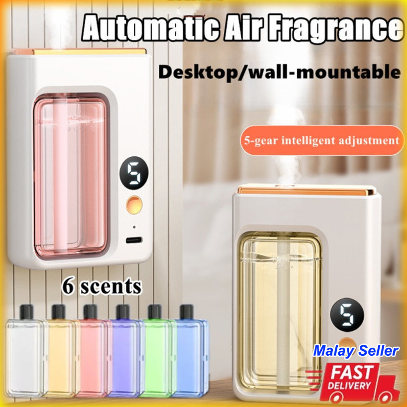 【Free Essential Oil】Automatic Air Fragrance 5 Modes USB Rechargeable ...