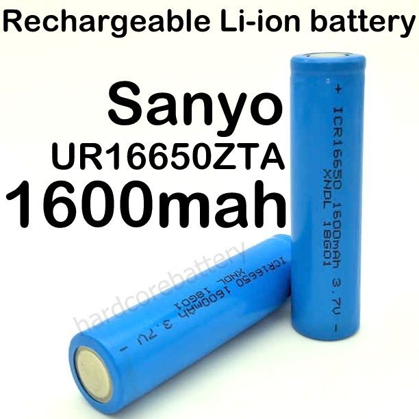 Original Sanyo UR16650ZTA 16650 1600mAh 3.7V Real Capacity Rechargeable ...