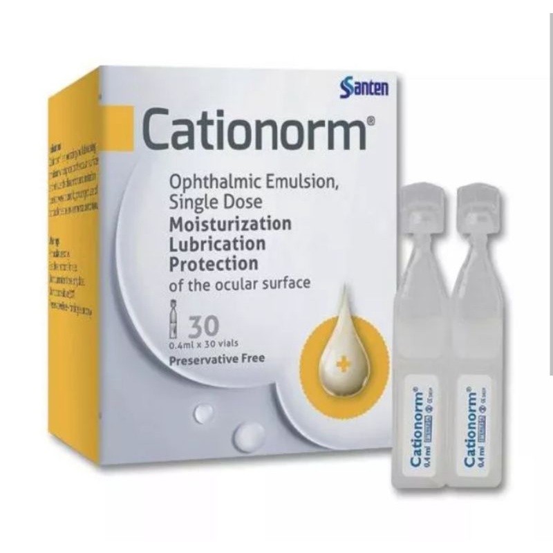 Cationorm Eye drops Opthalmic Emulsion 0.4ml × 30 Vials | Shopee Malaysia