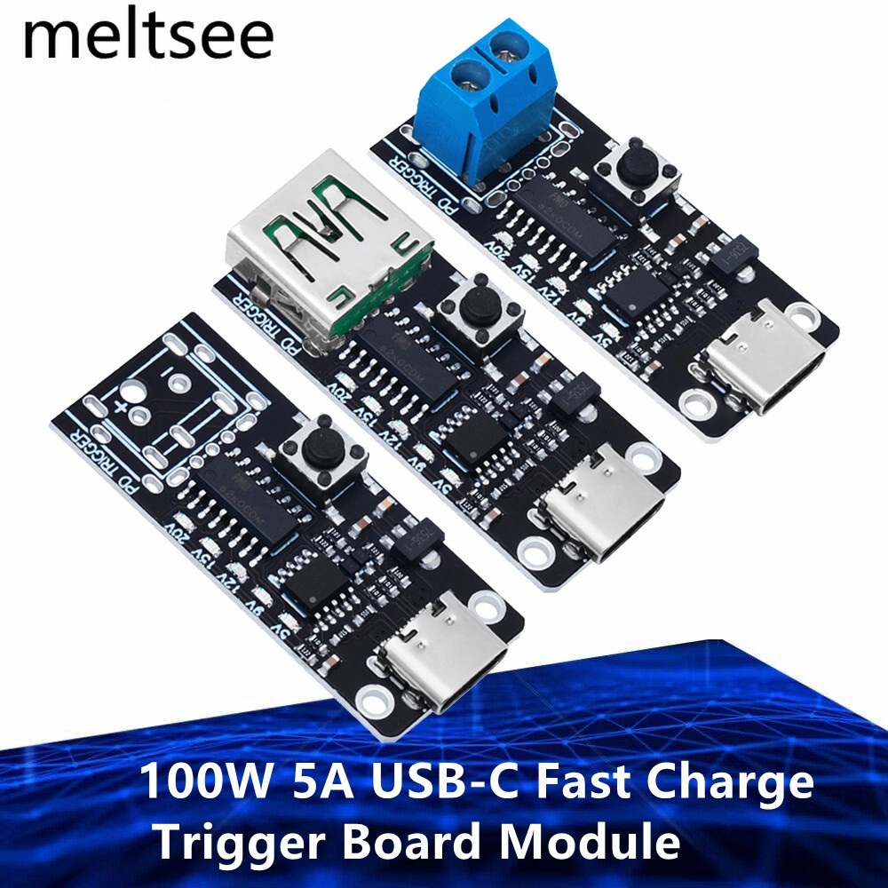 100W 5A USB-C Fast Charge Trigger Board Module PD/QC Decoy Board Fast ...