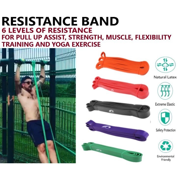 [Clearance] Resistance Band Pull Up Assist Band Exercise Workout Band ...