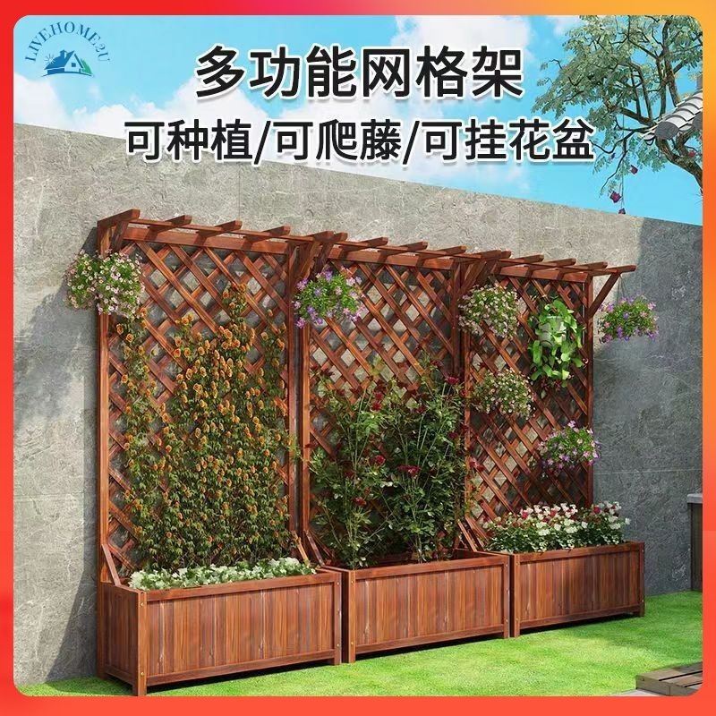 Floor Type Flower Stand Flowerpot Pot Racks Planter Trellis Taman Bunga ...