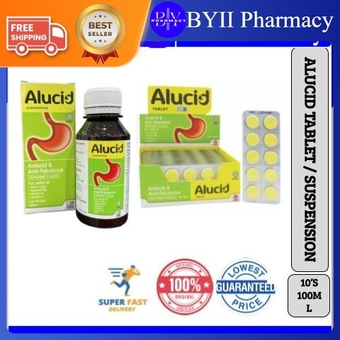 Alucid tablet 10'S/ Suspension 100ml (ubat gastrik / gastric/gas ...