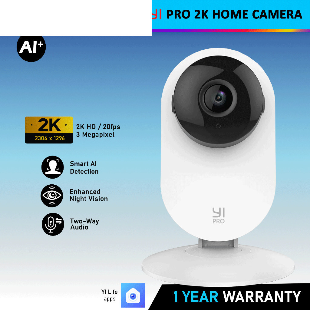 BROZ YI Pro 2K Home Camera HD cctv 2.4Ghz Baby Crying Wifi Wireless AI ...