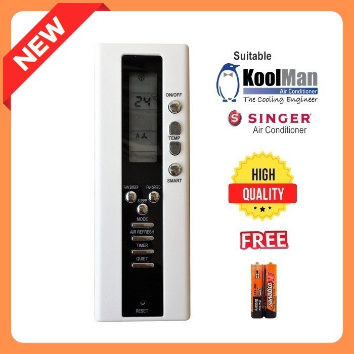 🔥 Koolman / SINGER Air Conditioner Remote Control Replacement KK-28E ...