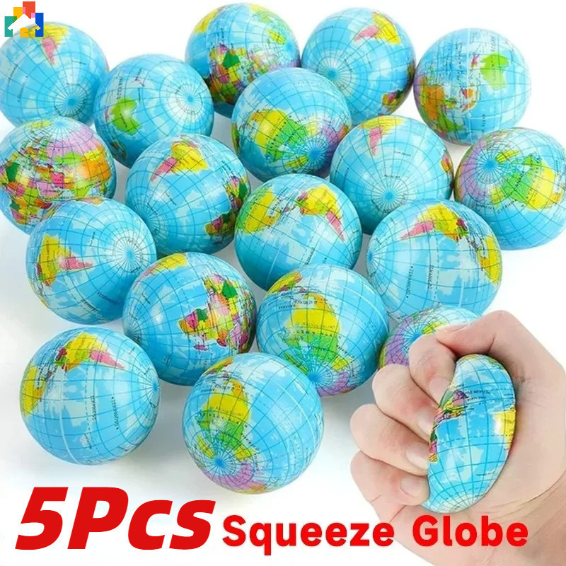 Soft Foam Earth Extrusion Ball Children's Educational Decompression ...