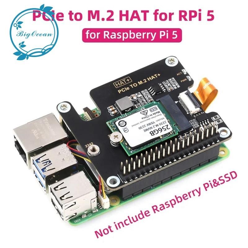 1 PCS for Raspberry Pi 5 PCIe to M.2 HAT NVME High Speed Expansion ...