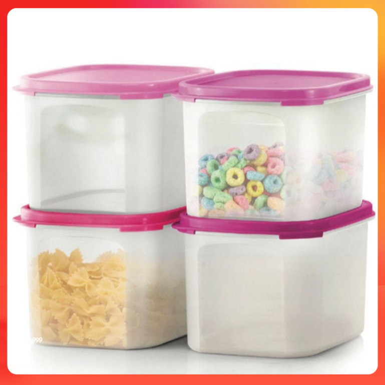 Tupperware 1.9L Modular Mates Mini Rectangular II 4-in-1 Bekas Kuih ...