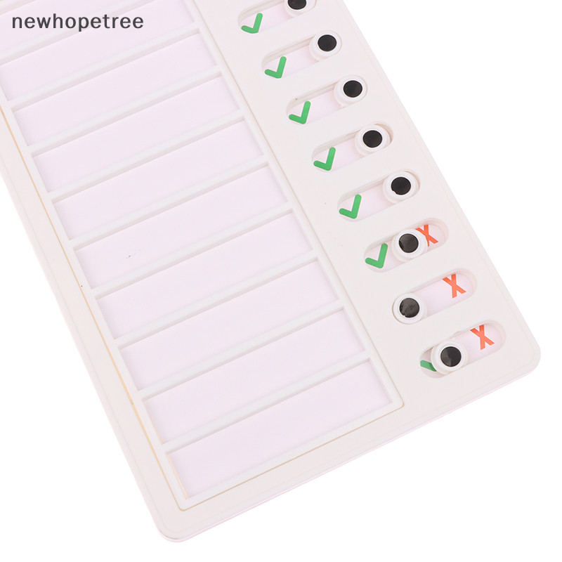 Ntmy Reusable My Chores Checklist Daily Planner Memo Plastic Board Chore Chart Responsibility ...