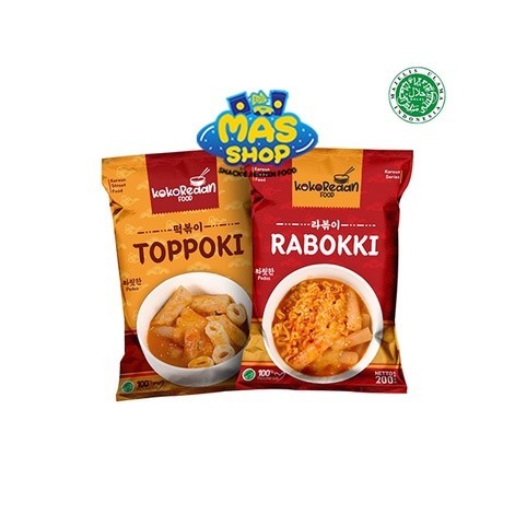 Toppoki KOKOREAN HALAL (200gr)/RAPOKKI RABOKKI Tteokbokki Instant ...