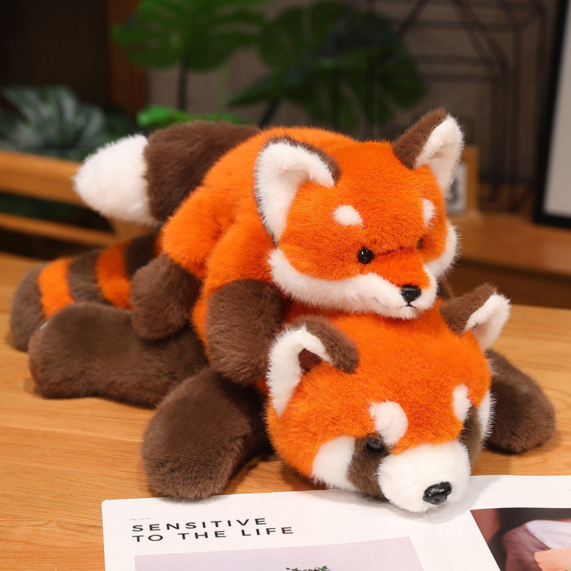 30-60cm Stuffed Animal Figure Doll Red Panda Plushie Fluffy Fox Plush ...
