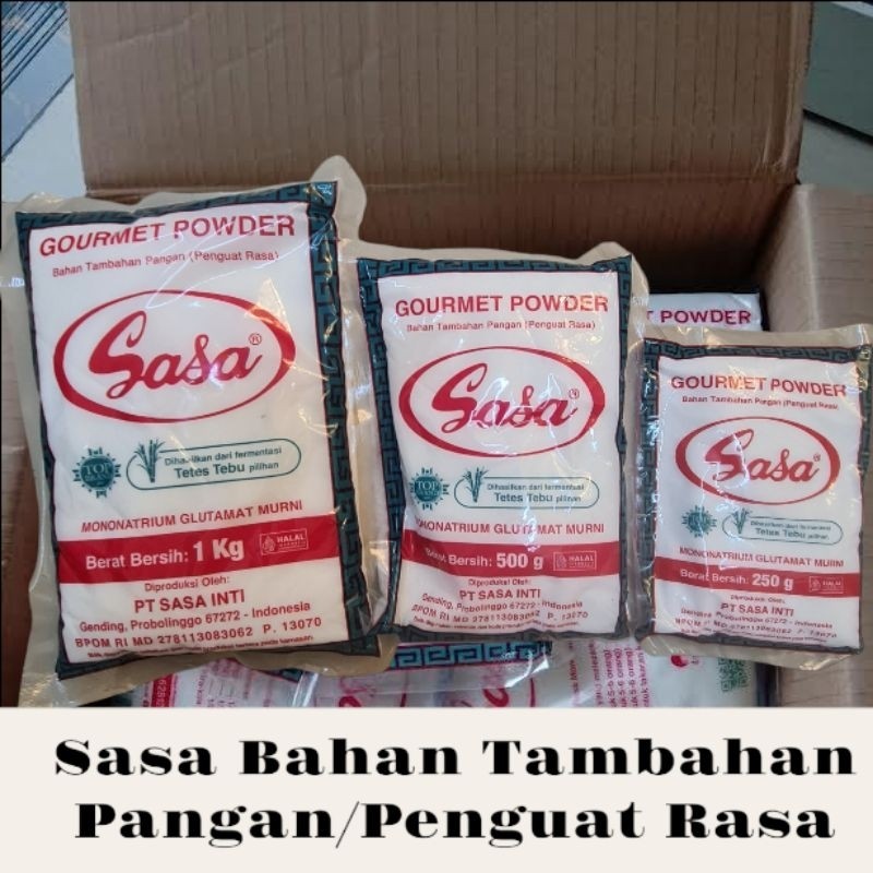 Sasa Bahan Tambahan Pangan/Penguat Rasa/kemasan 1kg/500g/250g/100g ...