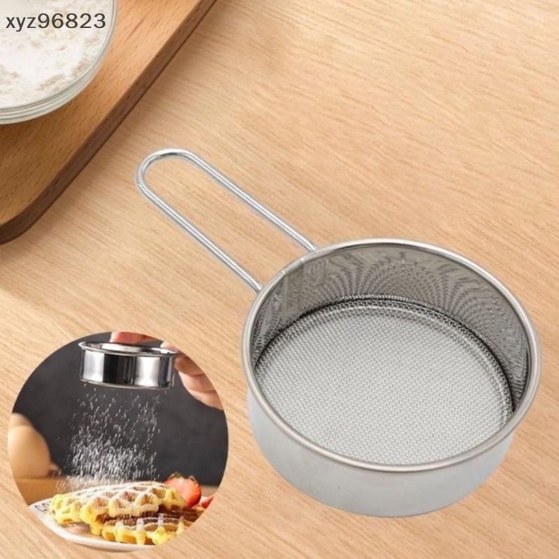 [XYZ] 304 Stainless Steel Flour Sifter Hand-held Baking Tool 40-mesh ...