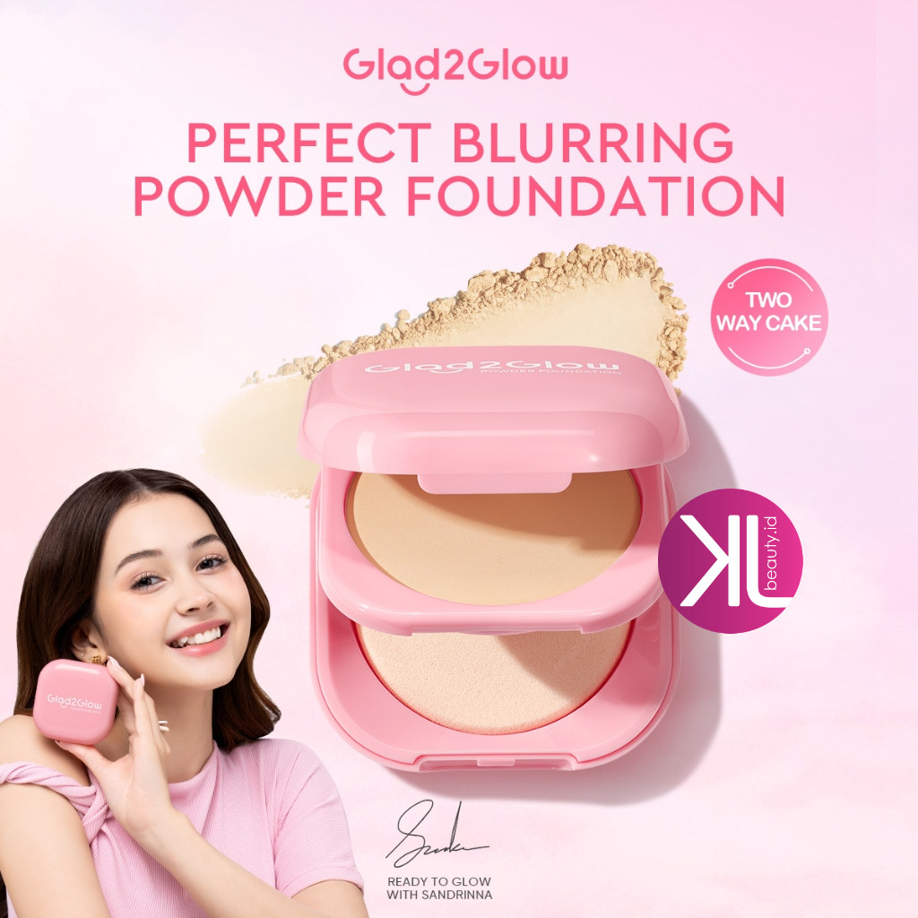 Glad2glow Perfect Blurring Powder Foundation two way cake Powder ...
