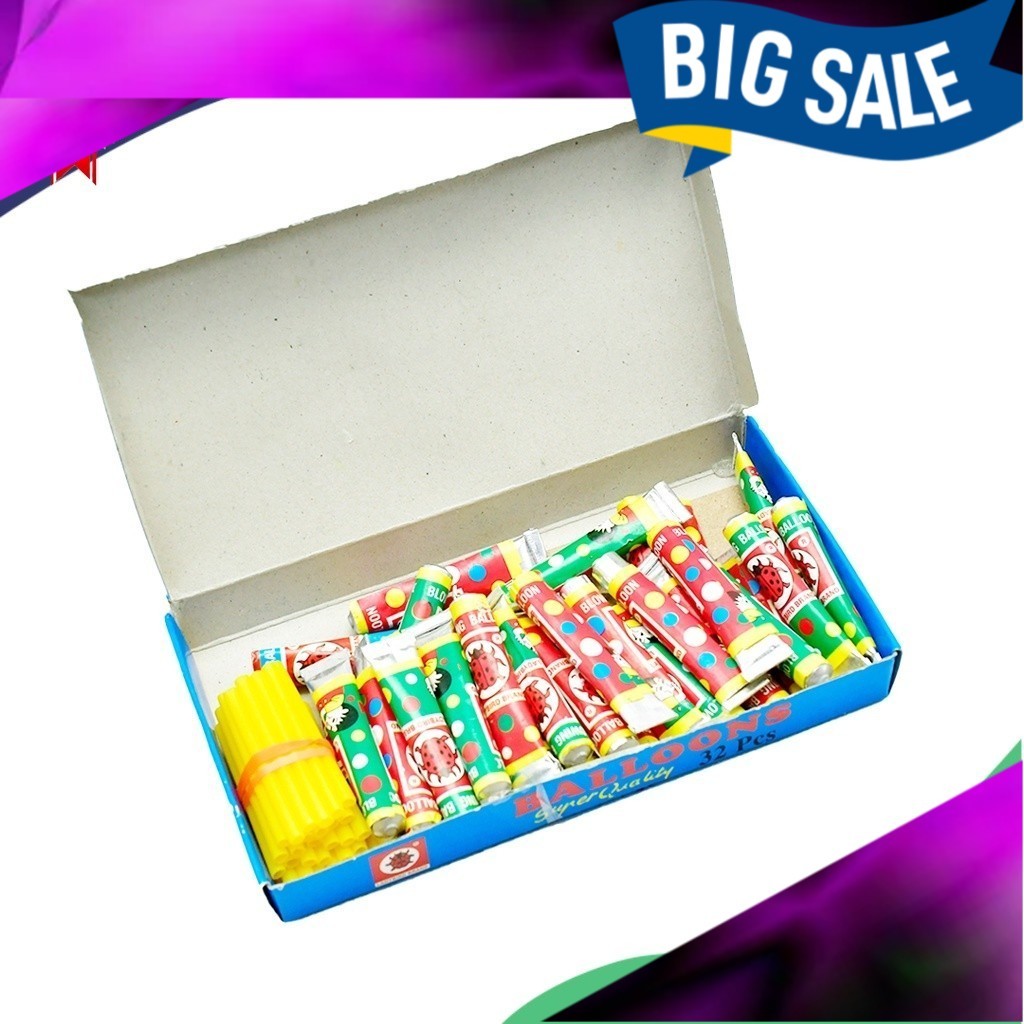 (32pcs) Belon Tiup, Belon Straw Ladybird Blowing Balloons | Shopee Malaysia