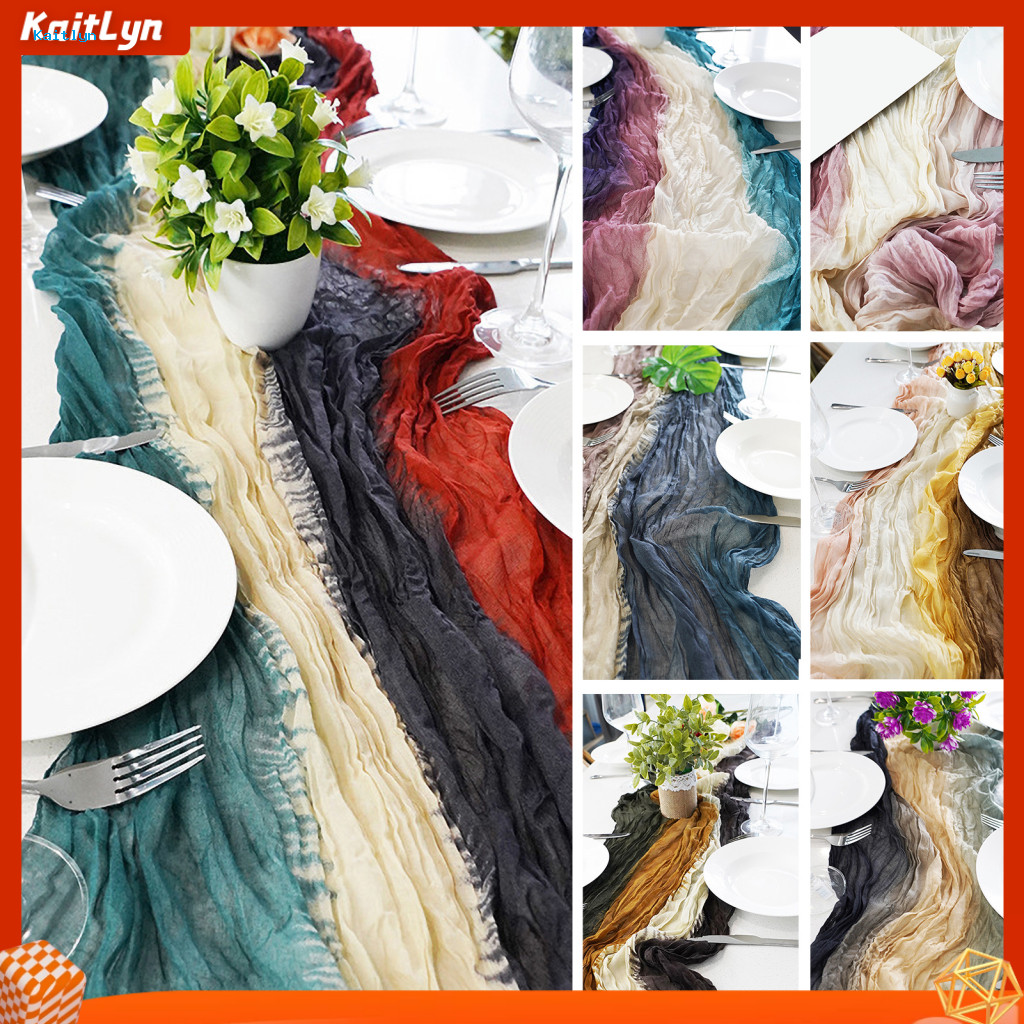 Table Runner for Dining Table Easy-care Table Runner Bohemian Style Tie ...