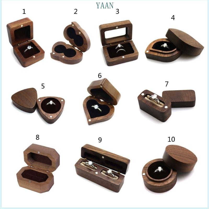 YAAN Ring Box Engagement Ring Box Proposals Wedding Ceremony Ring Box ...