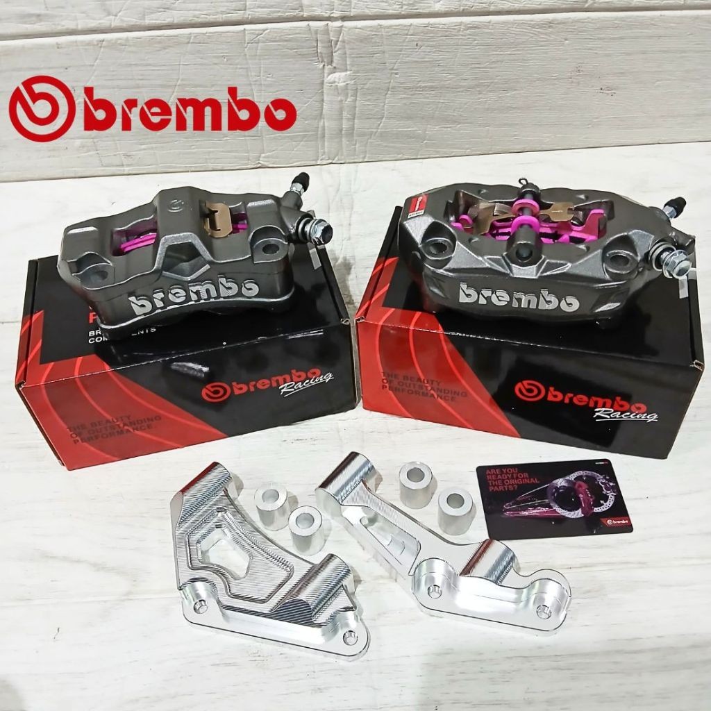 Brembo M3 M7 100 Pitch Caliper Set Ninja R RR SS MP Tiger Caliper ...