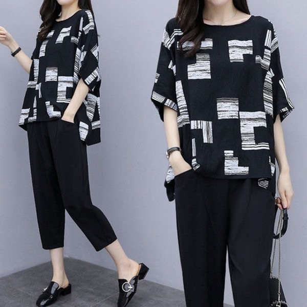 oufit korean style woman korean style woman shirt baju set perempuan ...
