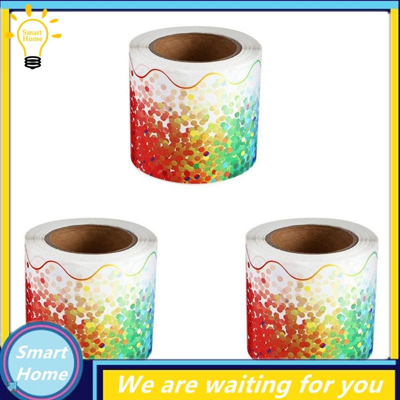 [Hmou] 3 Roll Bulletin Board Border Sticker Bulletin Borders Stickers ...