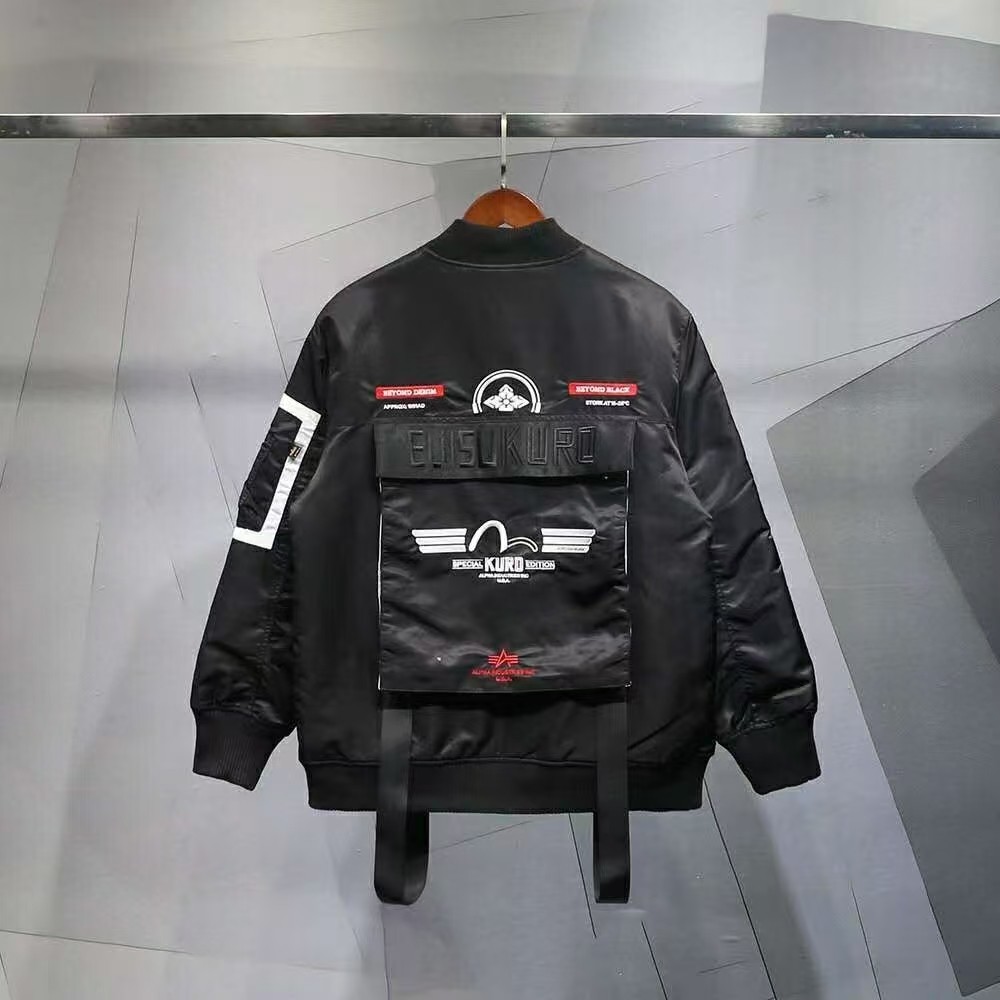 Evisu New Style Air Force Backpack Padded Jacket Men | Shopee Malaysia