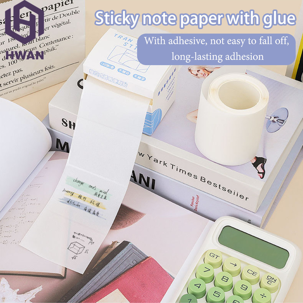 Transparent Sticky Notes 150 Sheets Clear Waterproof Memo Pad ...