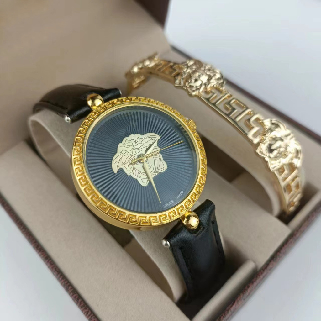 Versace Two-Piece Set-Adult Scalp Retro Watch Women Simple Classy ...
