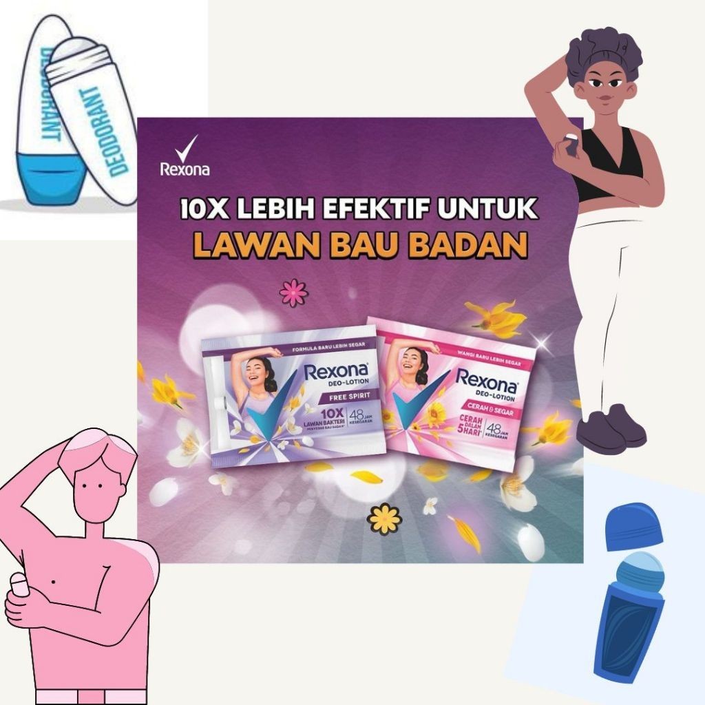 REXONA DEODORENT LOTION SACHET/1 SACHET/9G TRAVEL PACK 48HOUR KESEGARAN TRAVEL PACK KISUT ...
