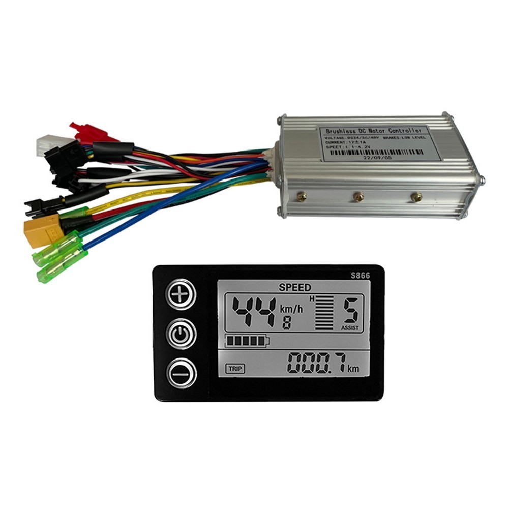 Hot Selling 36-48V 17A 350W Sine Wave Controller+S866 Display For E ...