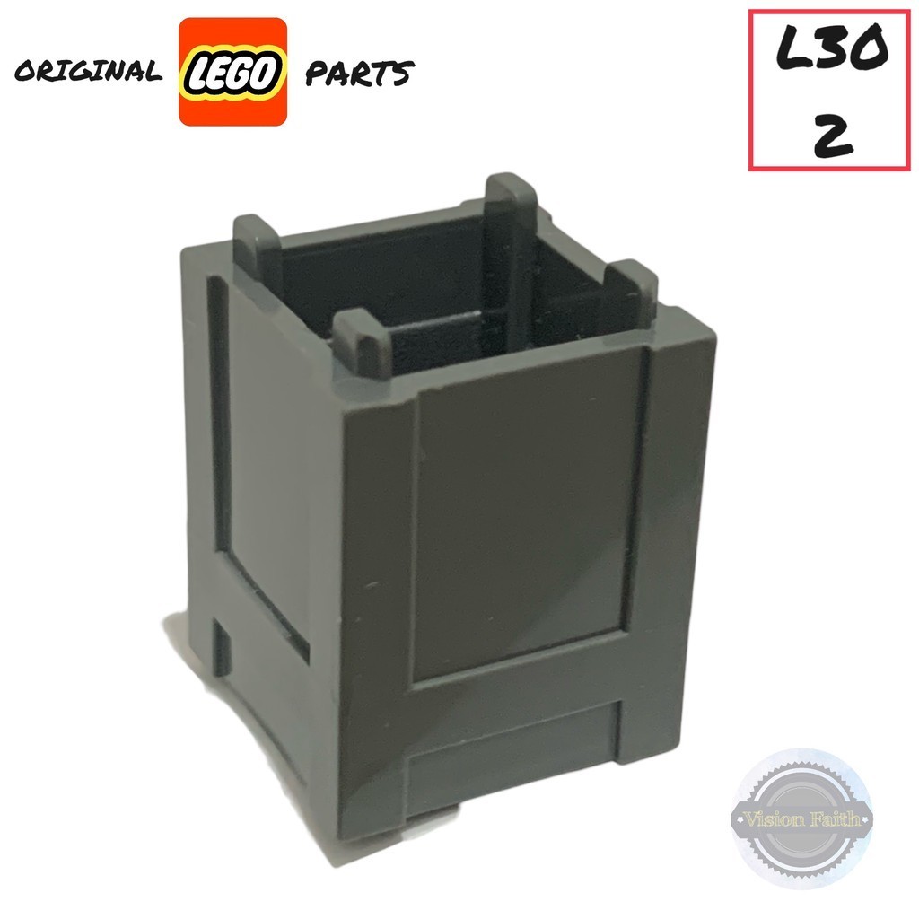 L30.2. LEGO CONTAINER / CRATE PARTS #61780 - BOX 2 x 2 x 2 TOP OPENING ...