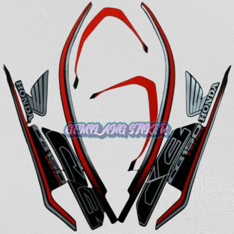 HITAM Striping Decal Pole Sticker Honda CB150 CB Verza 2018 Racing CW ...