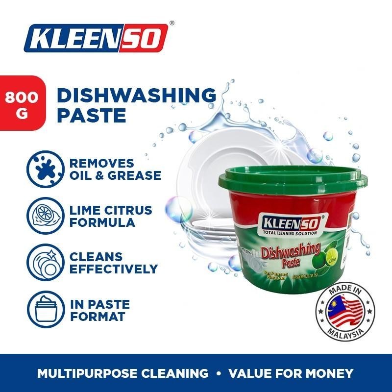Kleenso Dishwashing Paste Lime 800G | Shopee Malaysia